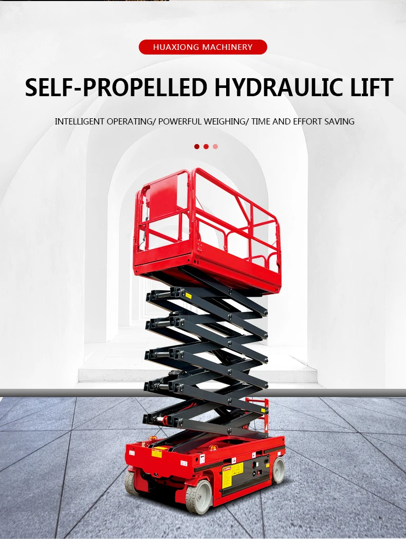 Self-propelled Lift Electric Small Lifting Platform Scissor Self ...