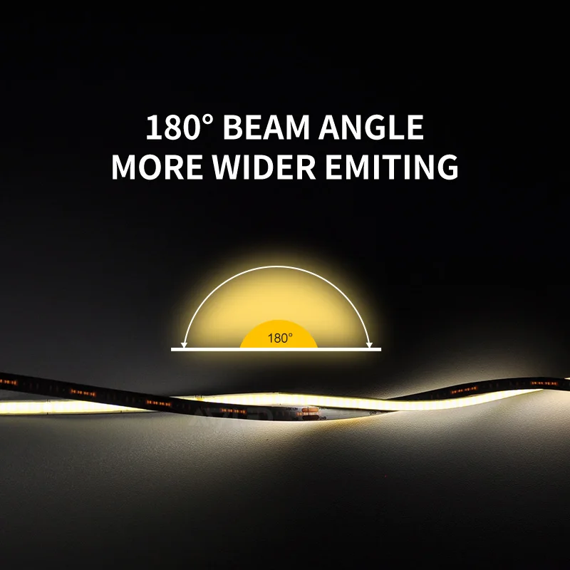 5m Cob Led Strip Light 504 Leds 3000k/4000k/6500k Ip20 Rated 180 Degree ...