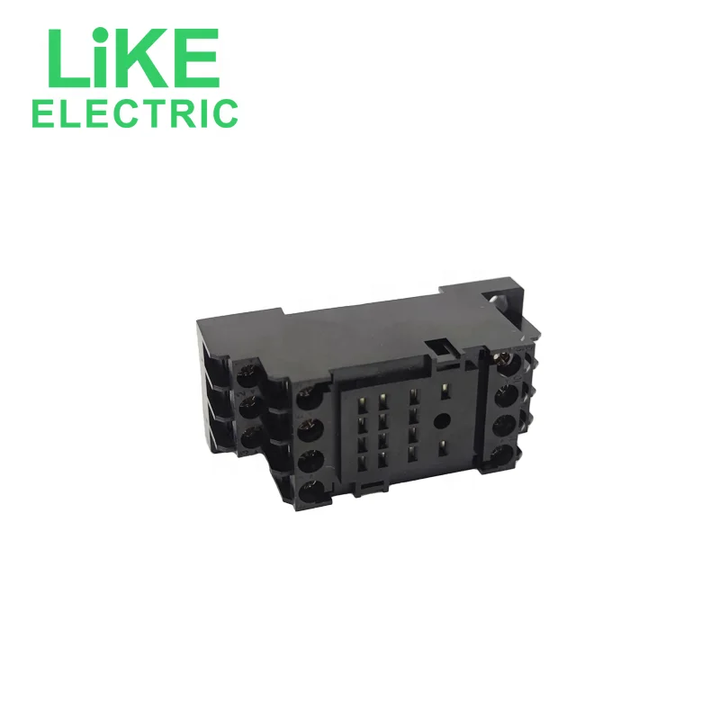 PYF14A-E Miniature Intermediate Relay Base Internal Copper Base 14 Pin ...