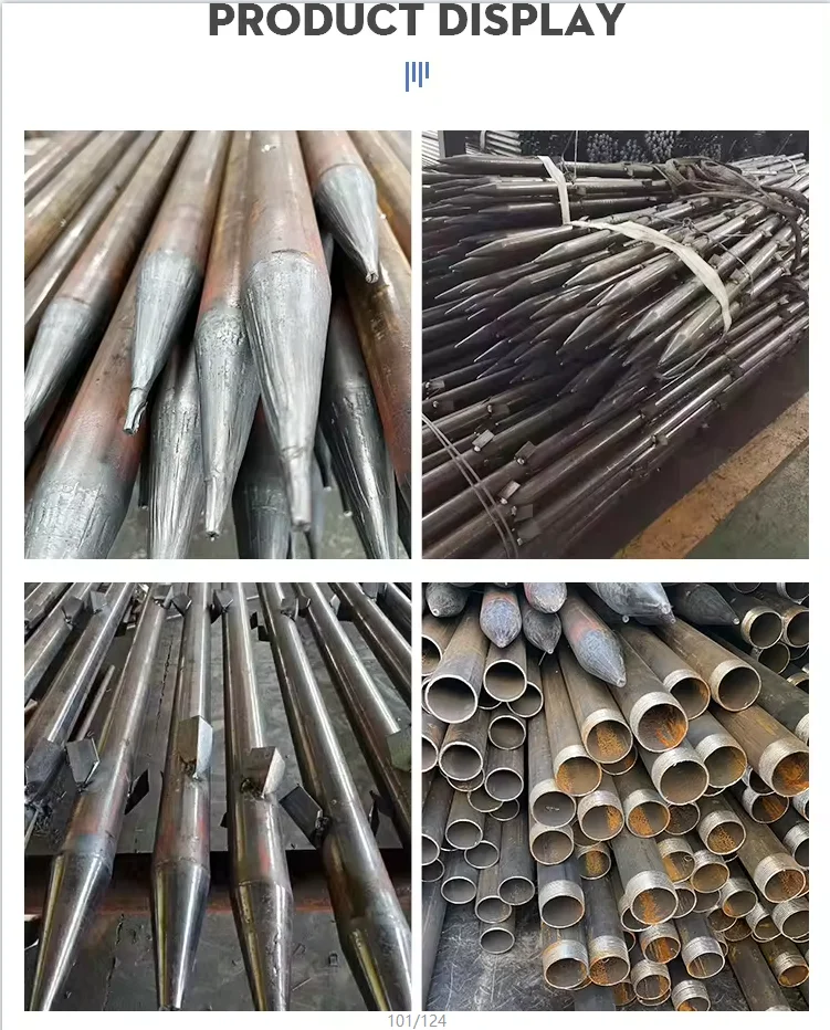 Manufacturing Of Carbon Steel Pipes Using Pointed Grouting Pipes For ...
