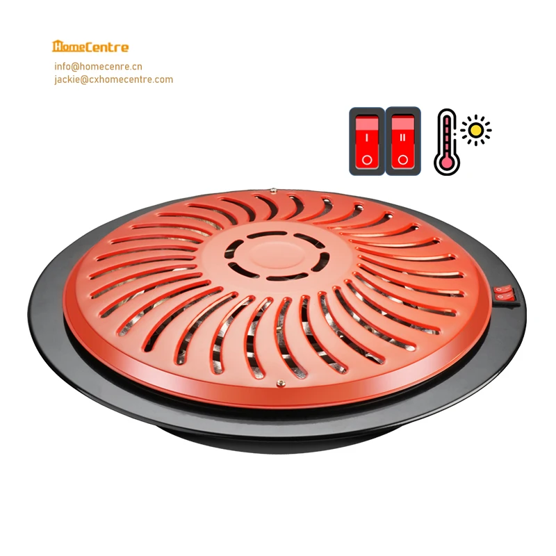 900W Electric Brazier with 2 Switches - Versatile Heating