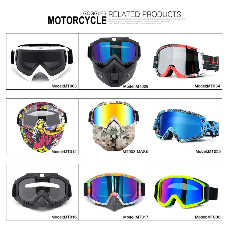 Transparent Lens Moto Googles Custom Motorcycle Glasses Mould Goggles ...