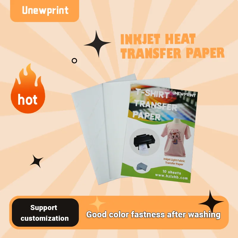 UNEWPRINT Direct Factory Price A4 A3 Cotton Transfer Paper Light ...