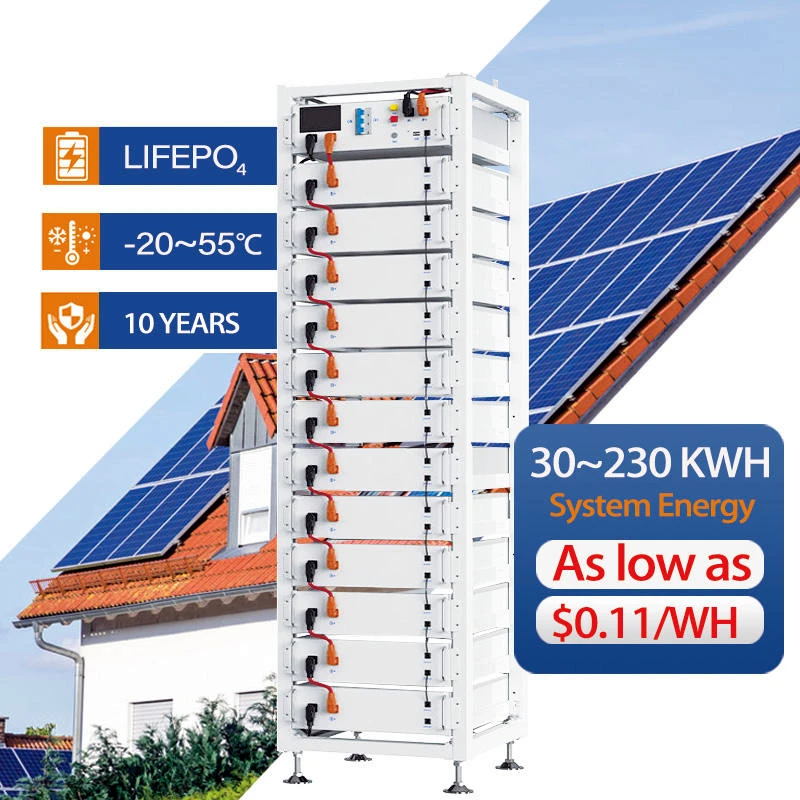Efficient conversion solar power station HighVoltage Series 215kwh Energy Storage 614v ...