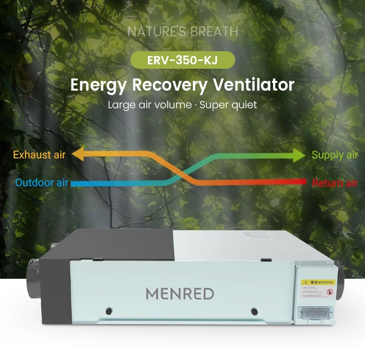 Ceiling Mounted Erv Hrv Bypass Remote Controller Residential Fresh Air ...