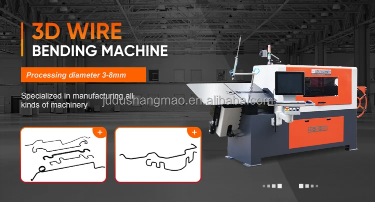 Factory Full Automatic 3D CNC Wire Bending Machine 3-8mm 3D Steel Wire ...