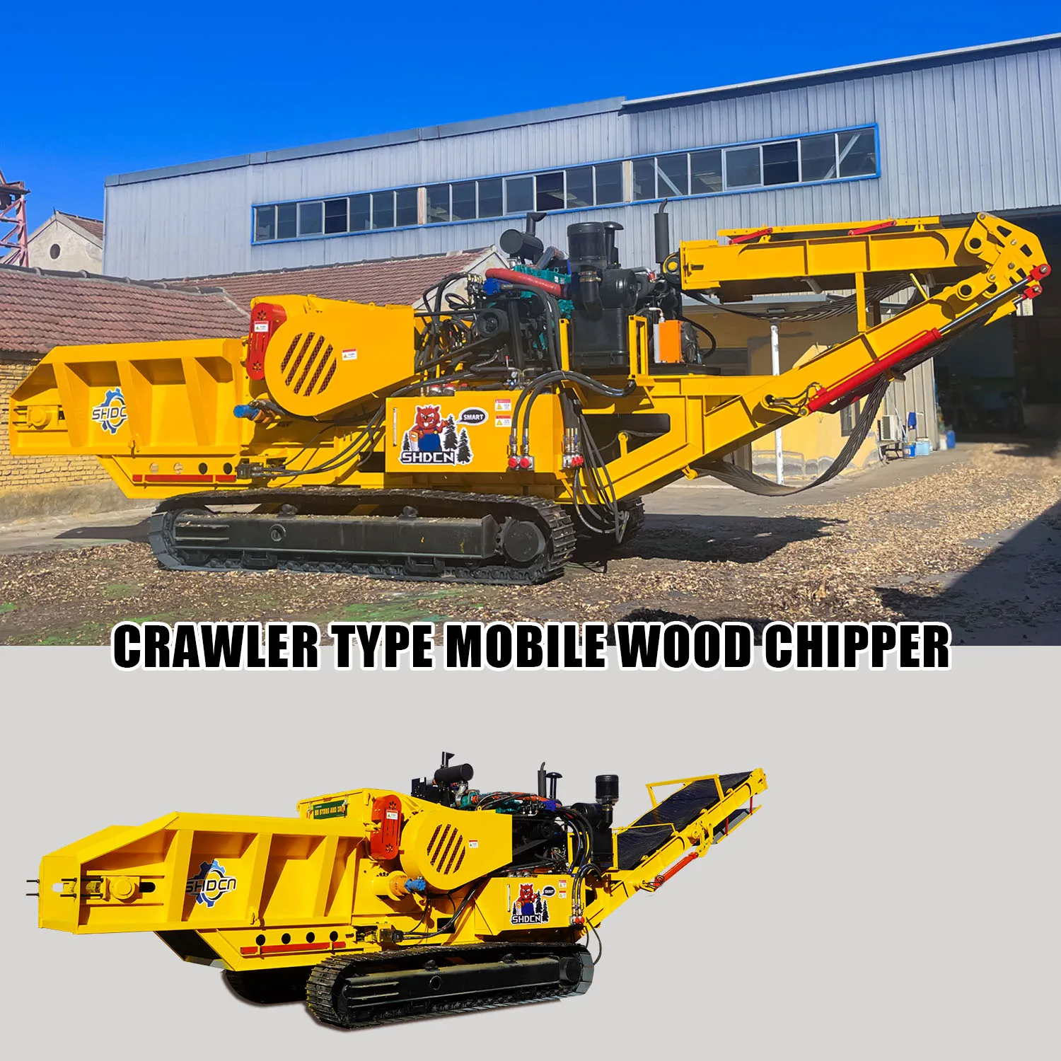Made In China Tree Branch Wood Crusher Cheap Crawler Type Tree Branch ...