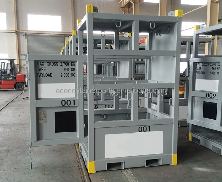 DNV 2.7-1 Standard Gas Cylinder 16 Bottle Offshore Rack