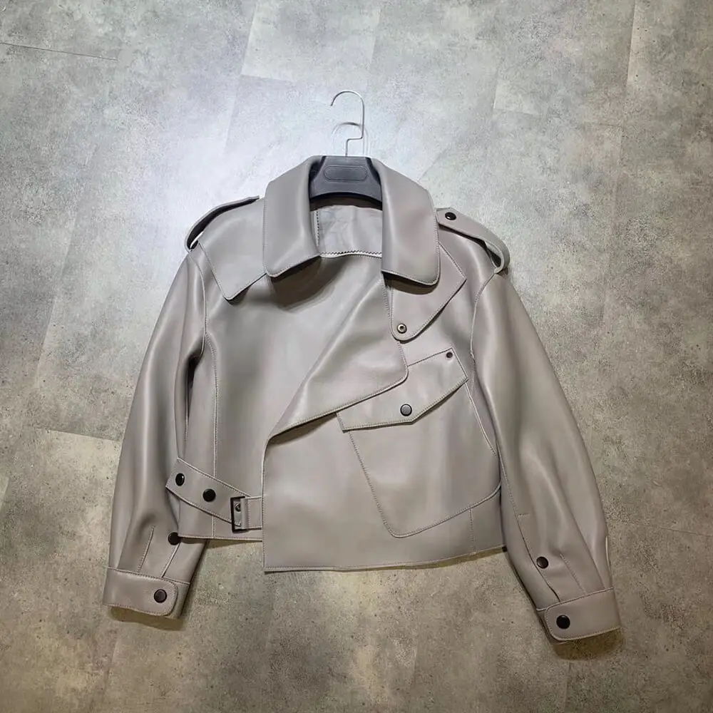Shop Our Selection of Fashion Crop Design Sheep Skin Leather Coats