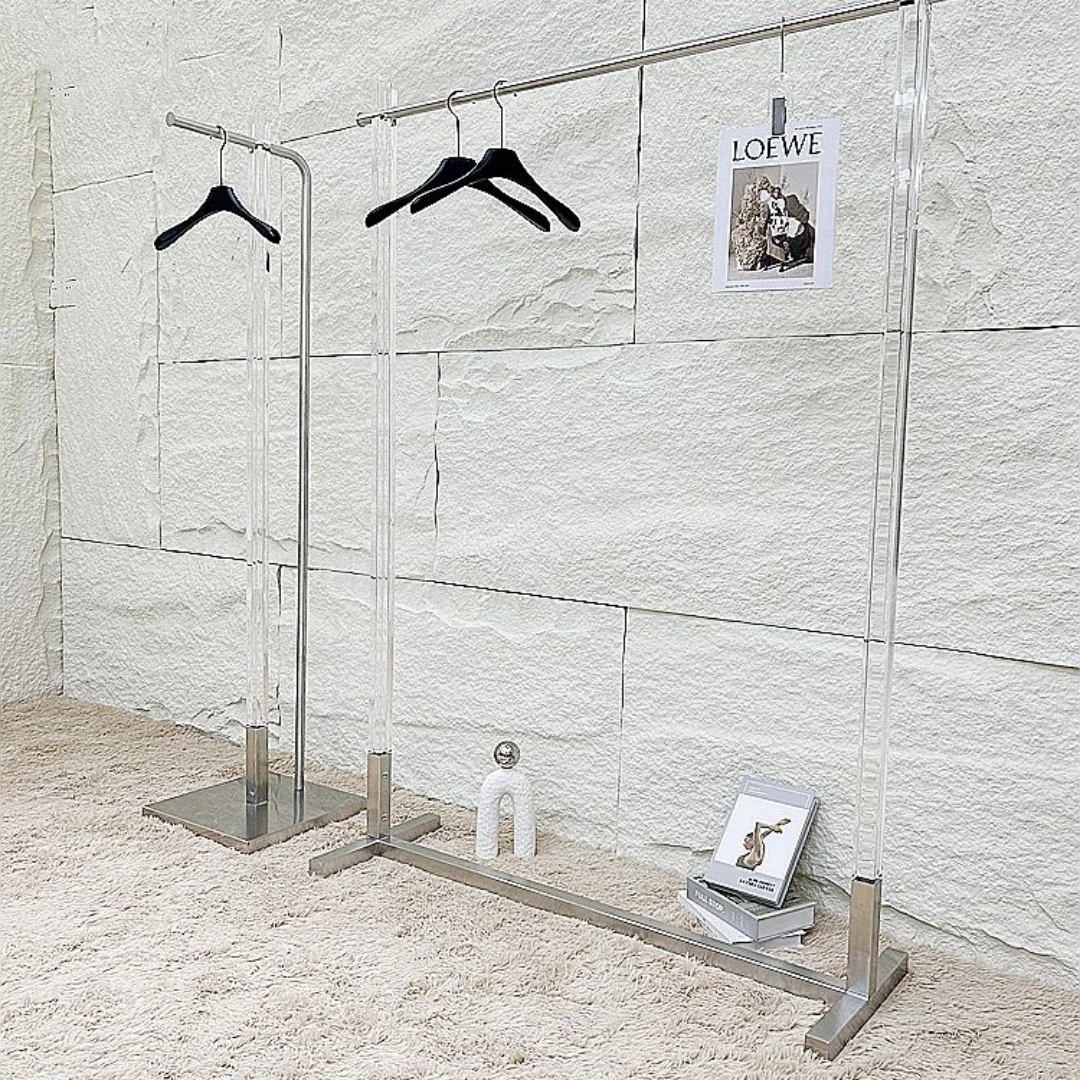 Acrylic Clothing Store Transparent Display Cabinet Multifunctional ...