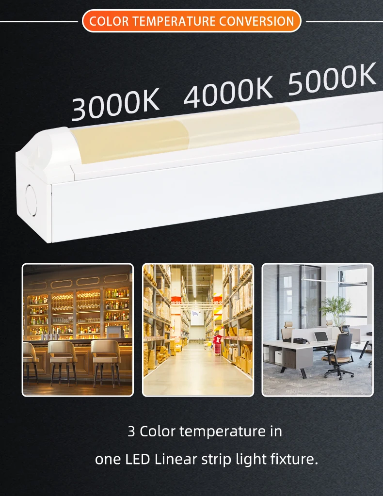 Free Sample High Lumen Led Flat Tube 2ft 4ft 8ft Led Linear Lighting ...