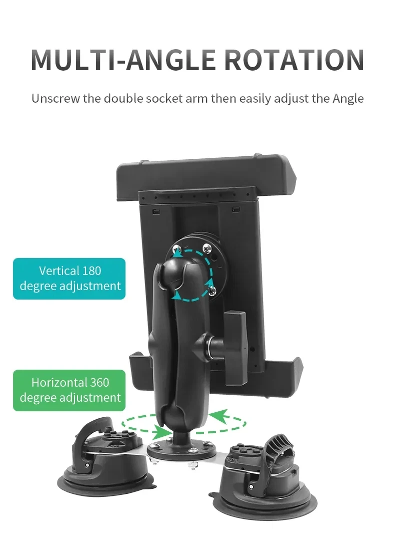 Truck Forklift Mount Square Pipe Holder Computer Panel Mount Android ...