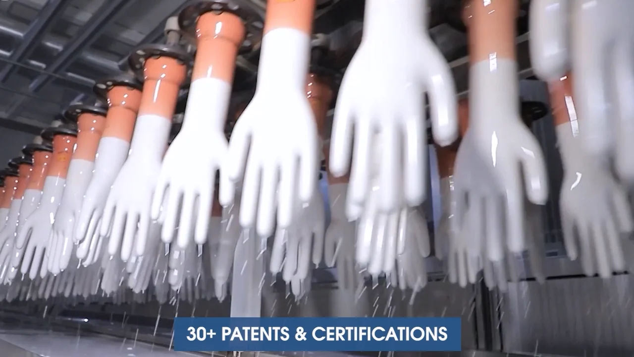 Anti-slip Nitrile Gloves Finger Texture Touch Screen Anti Chemical ...