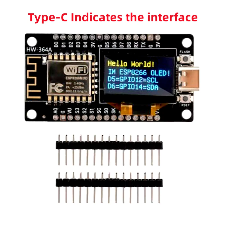 Esp8266 Development Board Serial Ch340g With 0.96nodemcu Type-c ...