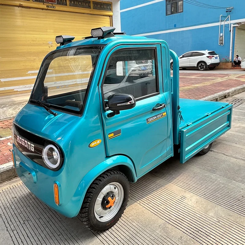 Mini Four-Wheel Electric Pickup Vehicle - Cargo & Mobility