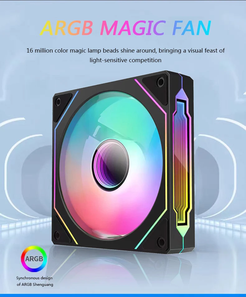 120mm Argb Case Cooling Fans For Gaming Computer Oem Customized Large ...