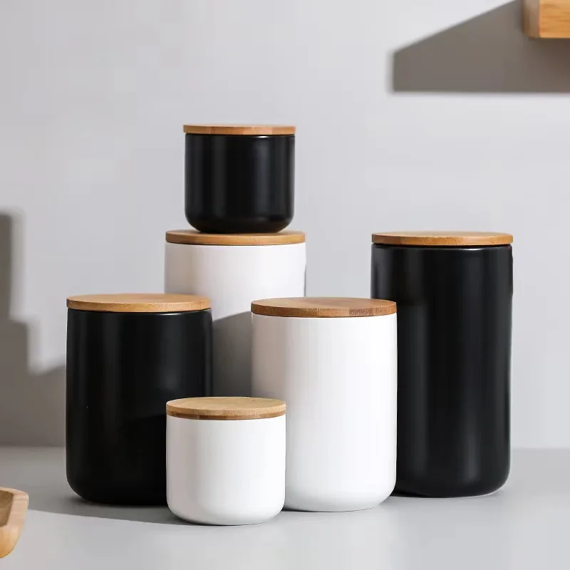 Nordic Modern Design Ceramic Storage Containers Eco-Friendly Food ...
