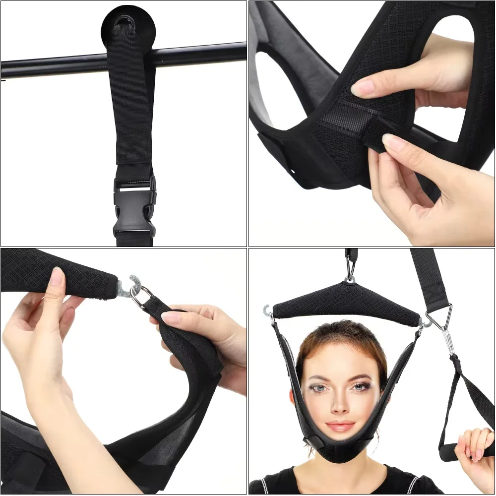 CYANMED Home Use Hanging Cervical Traction Corrector Portable Neck Lift ...