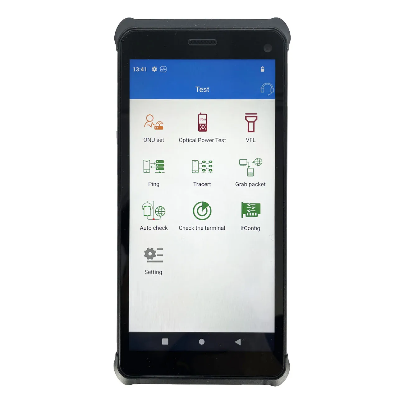 S357 Android 12 Os Pda 1g 2.5g Port Optical Power Meter Vfl Iptv Wifi 6 ...