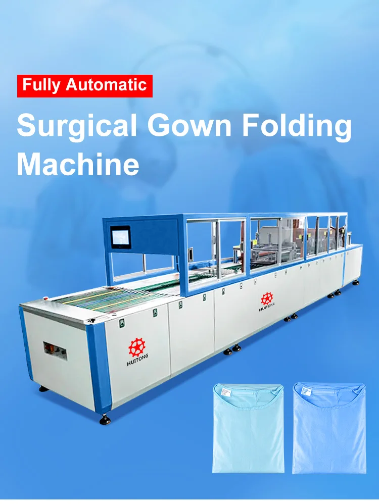 2024 Isolation Gown Folding Disposable Surgical Gown Packaging Machine ...