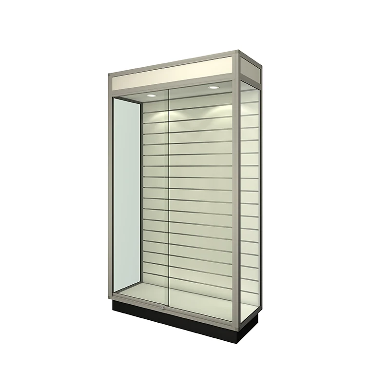 KEWAY Slatwall Display Case - Stylish & Versatile Showcase