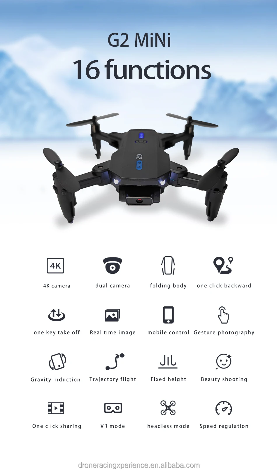 G2 Mini Drone with 4K HD Camera - Compact Professional Drone for ...