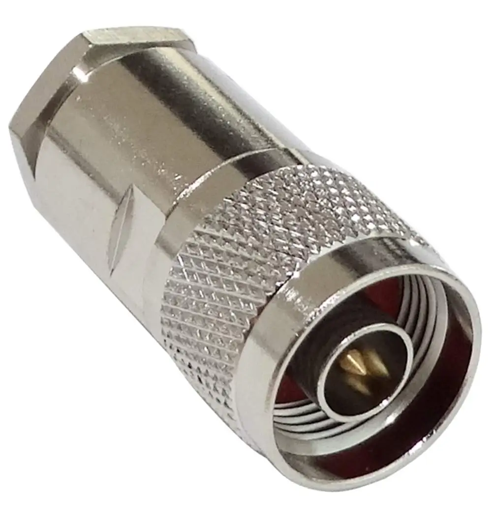 50 Ohm N Male Plug Clamp RF Coaxial Connector for RG174 RG316 LMR100 ...