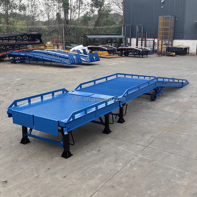 Mobile Forklift Adjustable Ramp - 10t Container Loading Machine