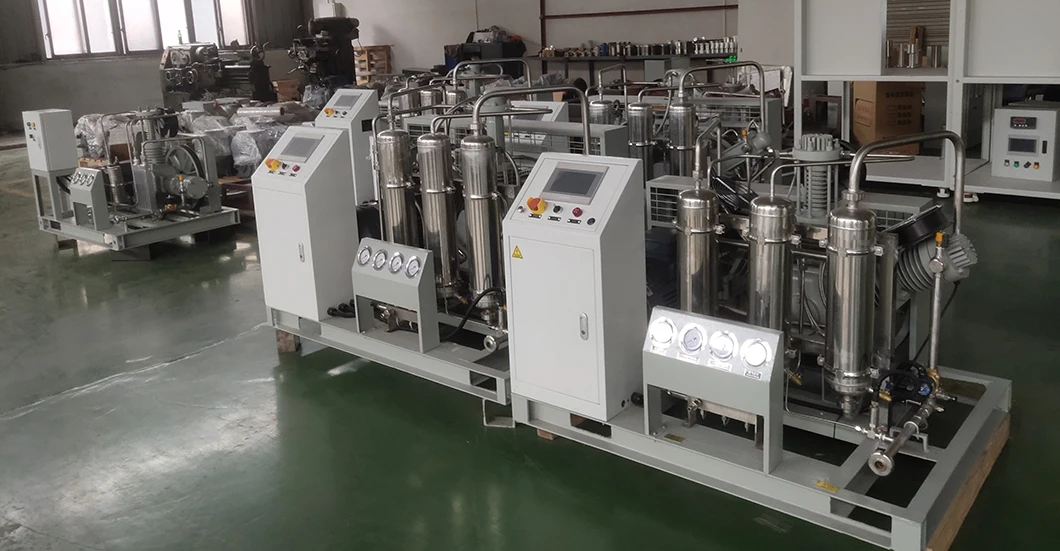 Azbel High Quality Booster Compressor 200 bar Water Cooling Nitrogen ...