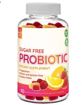Sugar Free Fruit Gummies Probiotic Candies Improve Gut Enhance Immunity ...
