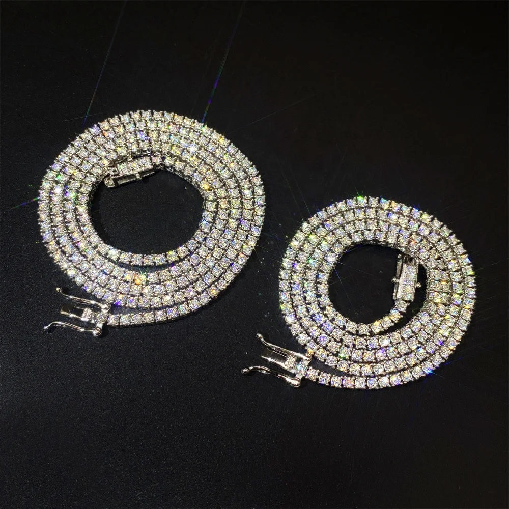 2mm Wide Sterling Silver Bracelet with CZ Buss down Jewelry