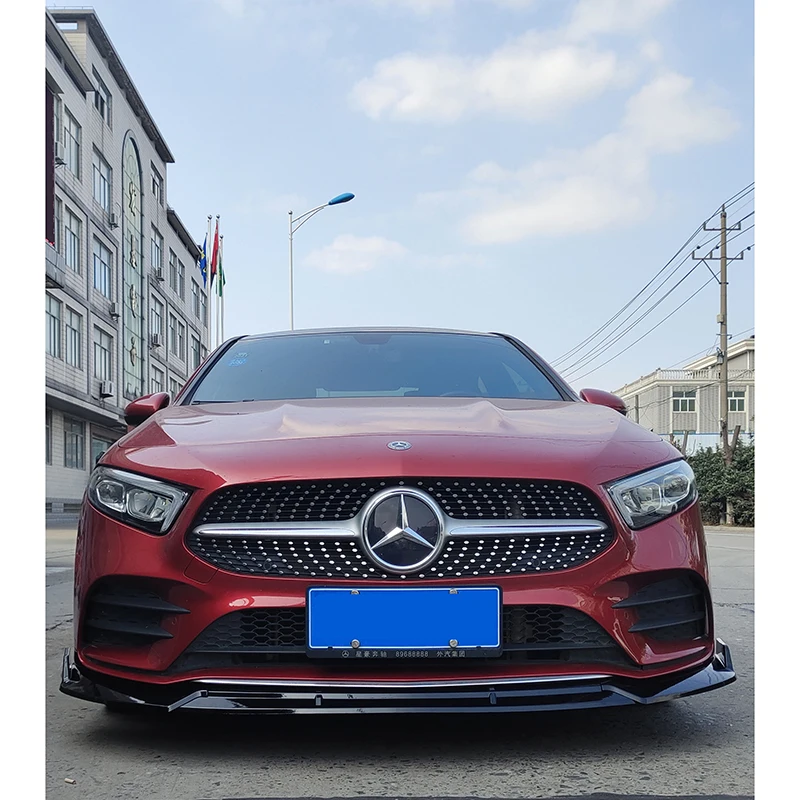 W177 Bodykit Front Bumper Spoiler Lip Body Kits For 2019-2021 Mercedes ...