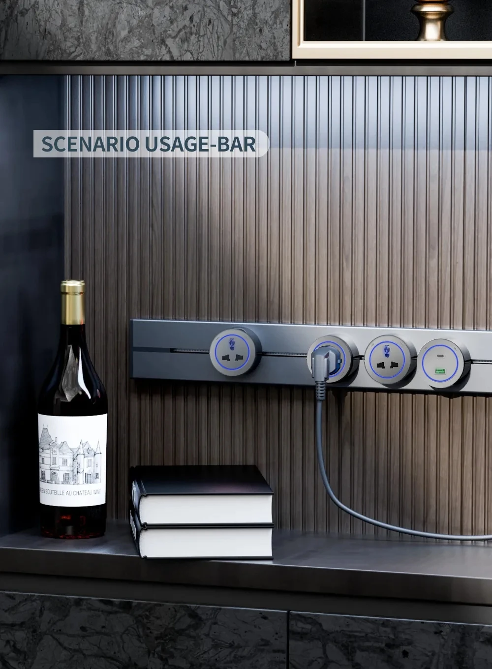 Universal Multi Smart Office Desk Power Rail Track System Electric ...