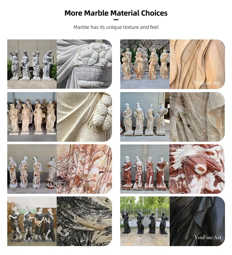 Life Size Outdoor White Marble Four Season Statue| Alibaba.com