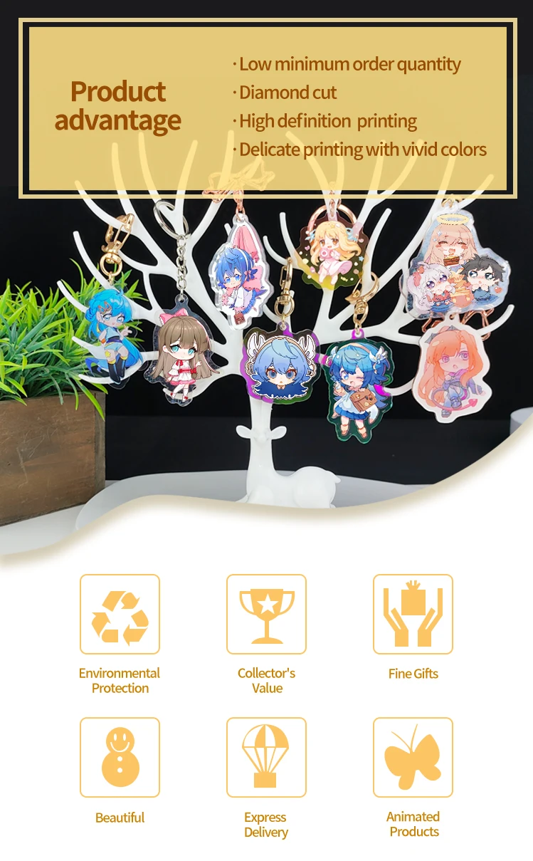 Custom Printed Hologram Acrylic Charms Make Your Own Design With Uv ...