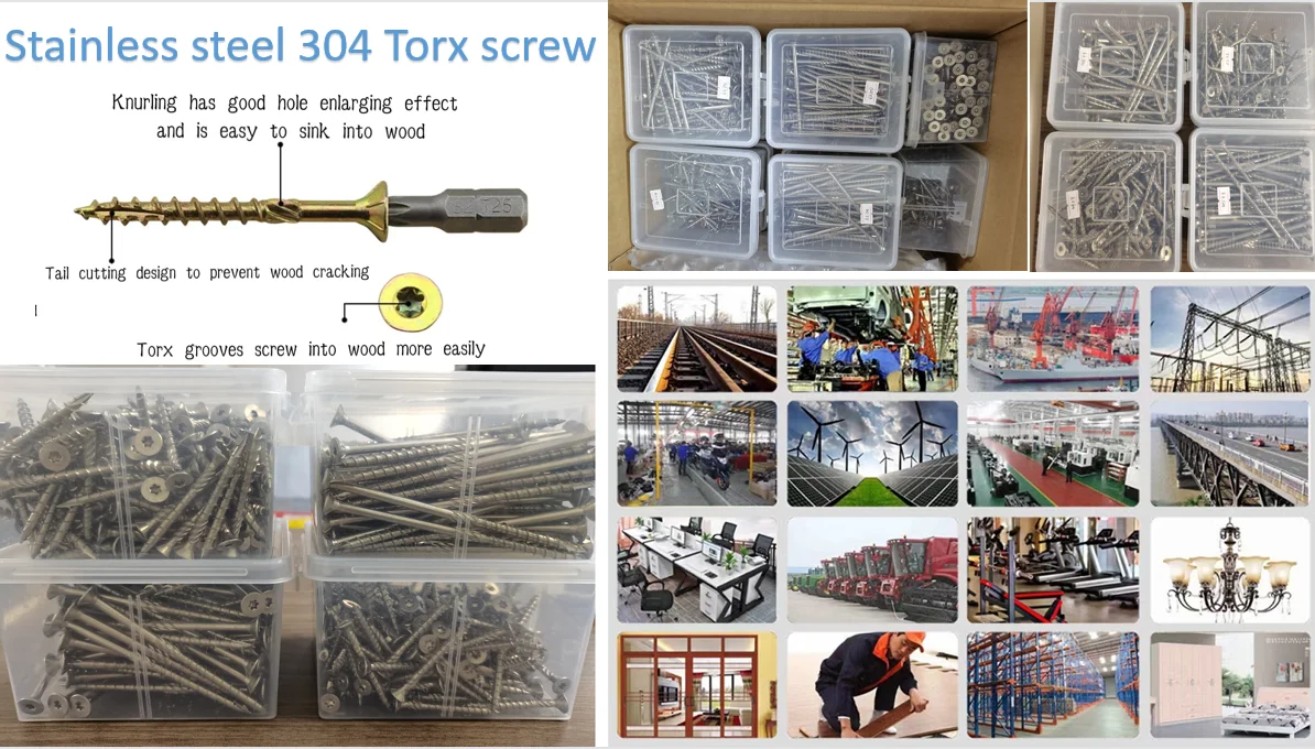Wafer TORX Wood Screws Landscaping Flange Self-Drilling Wood Screws ...
