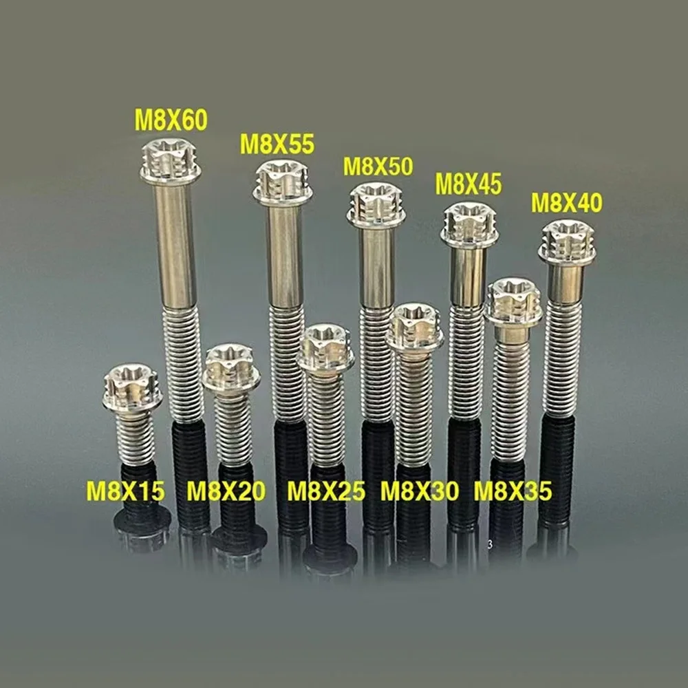 M5 M6 M8 M10 Torx GR5 Flange Titanium Alloy Bolt 20mm & 25mm