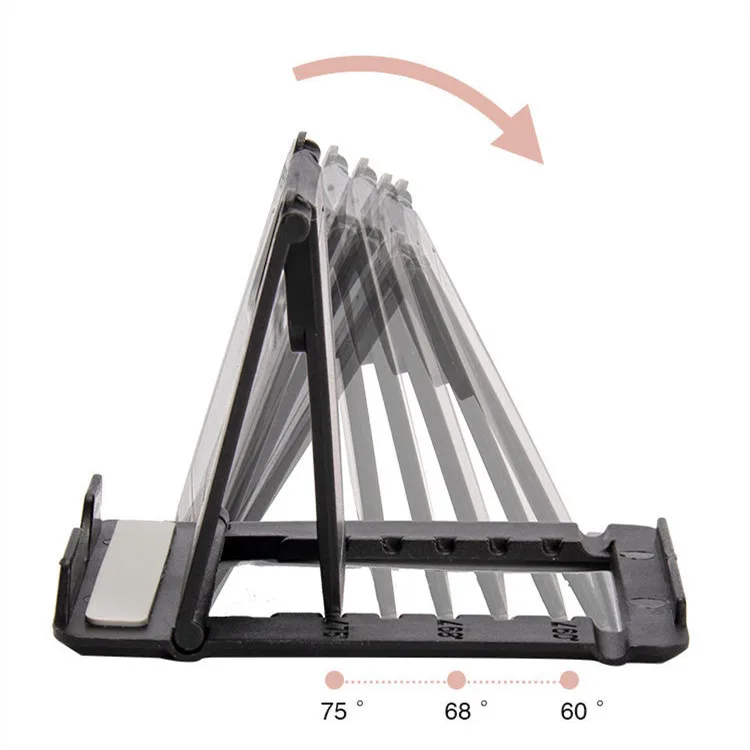 Universal Plastic Cell Phone Stand Portable Adjustable Foldable Desktop ...