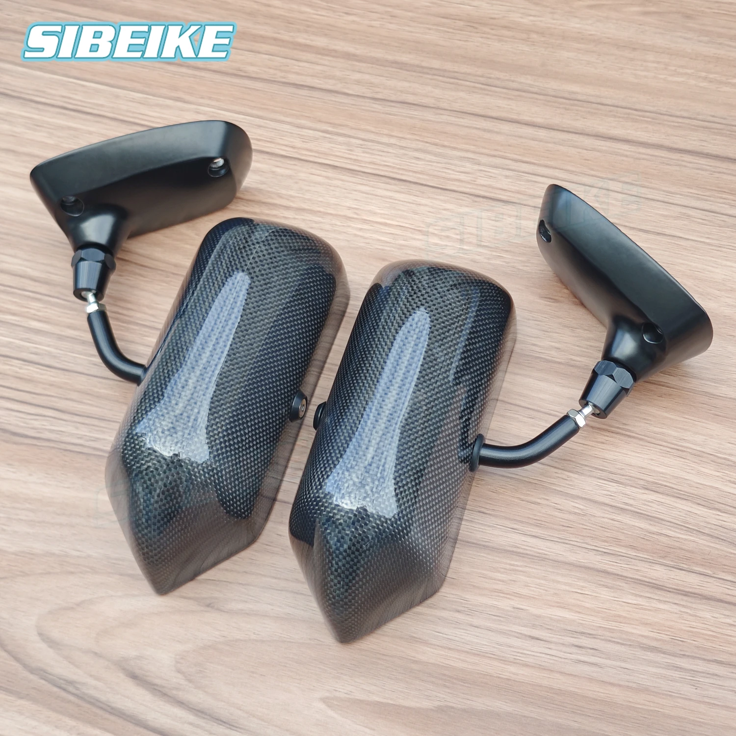 F1 Racing Carbon Craft Square Car Mirror Universal JDM Racing Car Real ...