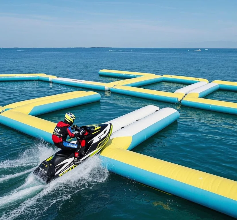 Inflatable Long Tubes Inflatable Swimming Enclosure Portable Floating ...