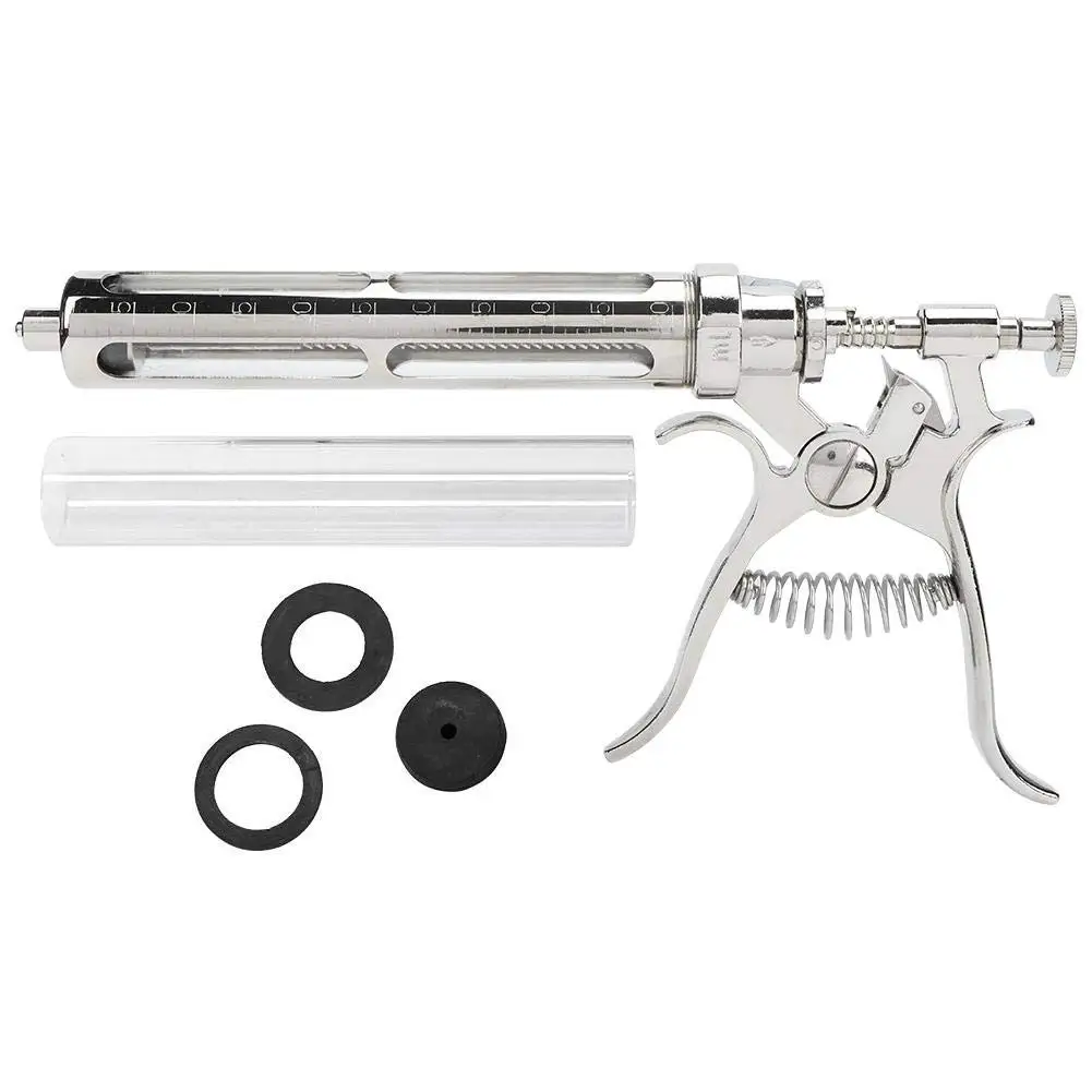 Stainless Steel Meat Injector Kit with Thermometer Metal Food Injection ...