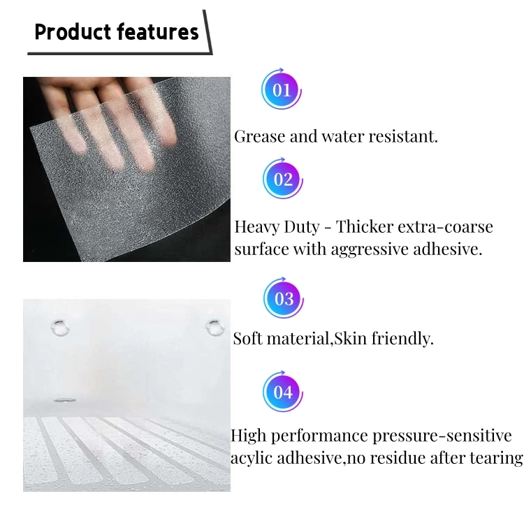 Free Samples Skin Friendly Transparent Peva Anti Slip Tape For Safety ...