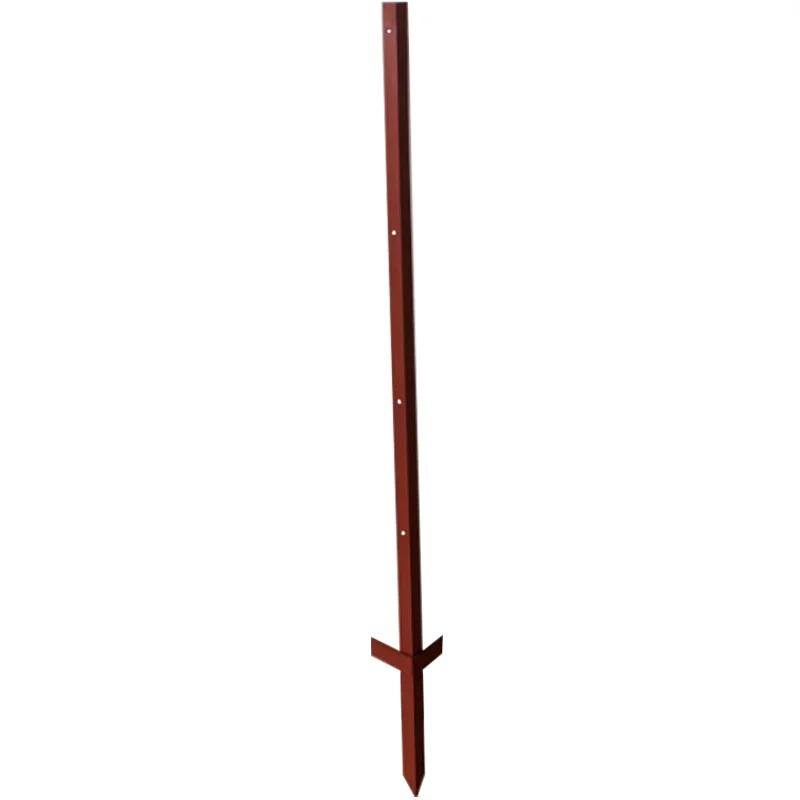 Angle Steel Post For Garden Fence Red Painted High Stability Metal ...