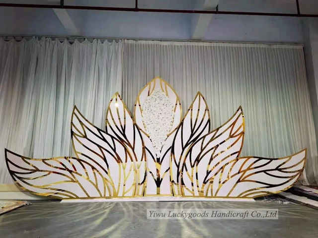 BJ220107 Elegant Wedding Pvc Acrylic Backdrop Panel Stand Stage ...