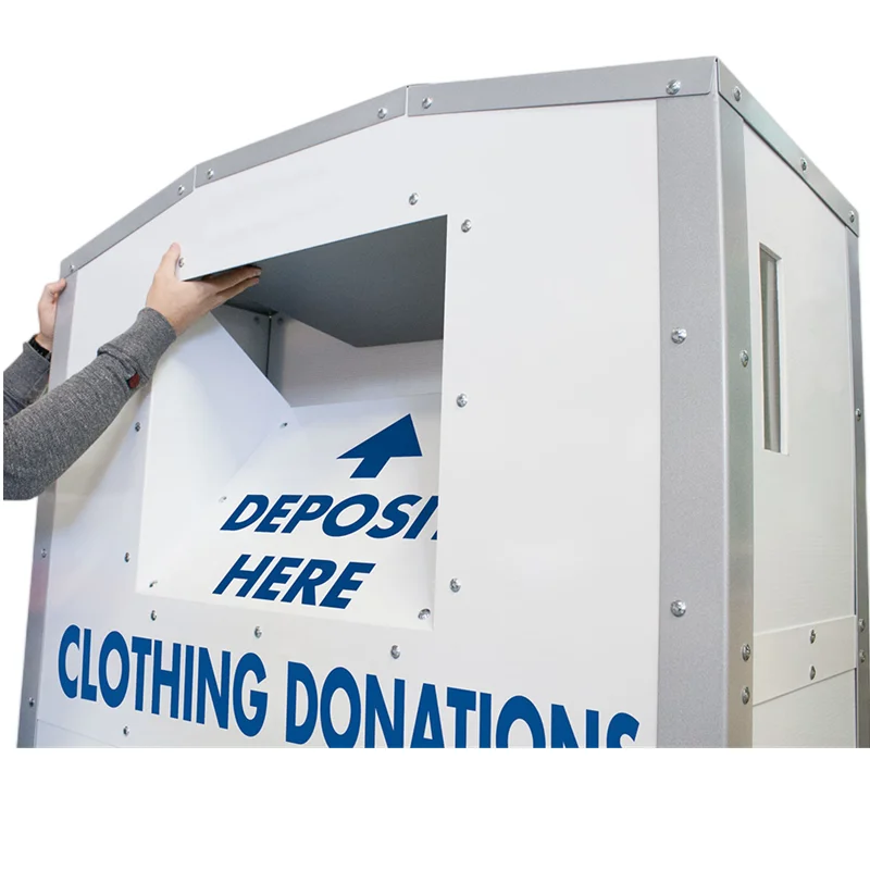 Rustproof Stainless Steel Charity Donation Center Used Book Clothes ...