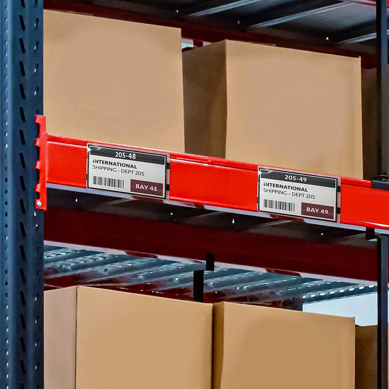 Clear Rack Shelf Card Holders Waterproof Side Opening Vinyl Pouch Label ...