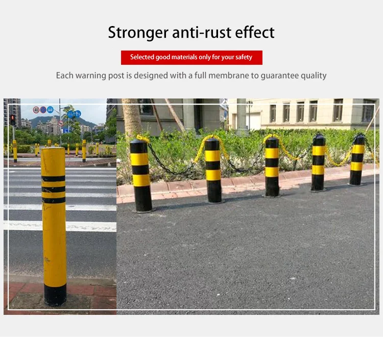 Customized Manual Parking Bollards for Traffic Safety
