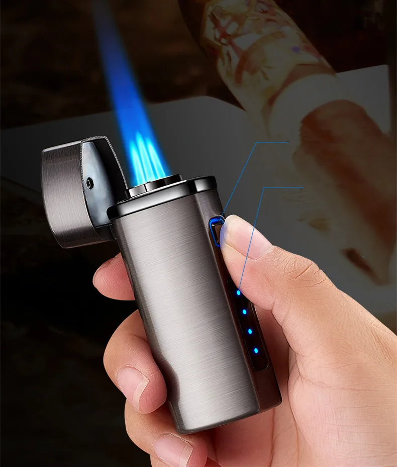 Triple Torch Cigar Lighters - Powerful, Rechargeable Flames