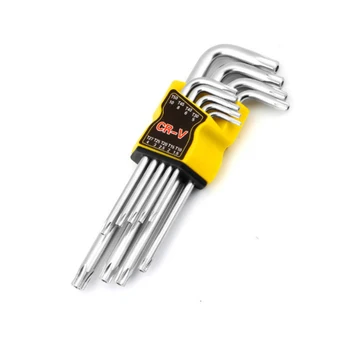 9-piece Long Torx Key Wrench Set L Allen Essential For Home Repairs ...