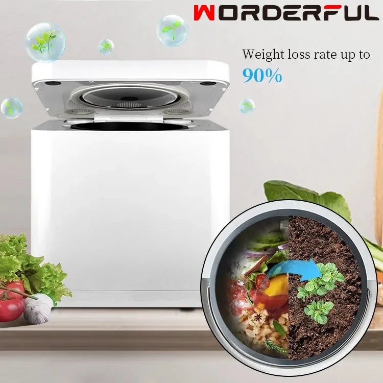 Electric Smart Food Waste Composter Turn Waste to Compost with a Single ...
